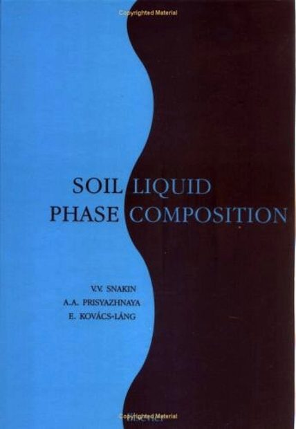 Soil Liquid Phase Composition | NHBS Academic & Professional Books
