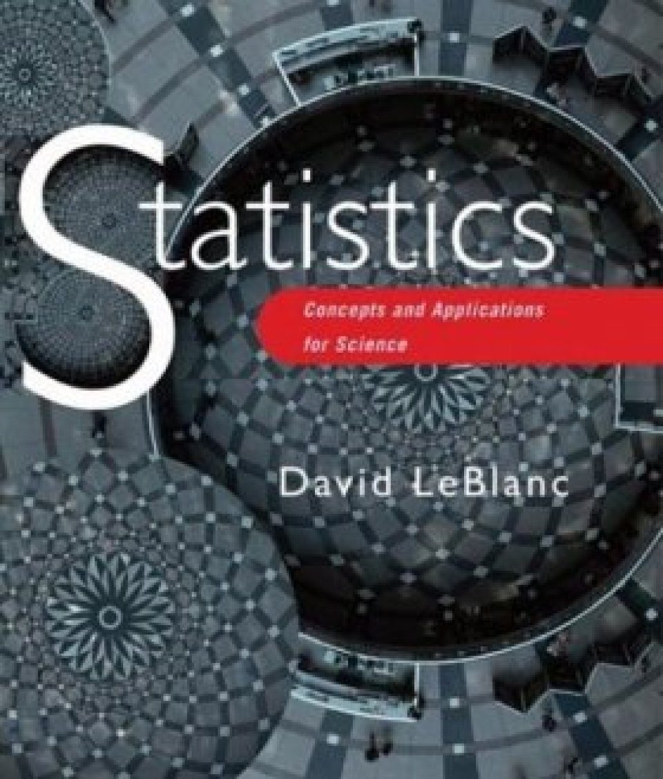 Statistics: Concepts and Applications for Science | NHBS Academic ...