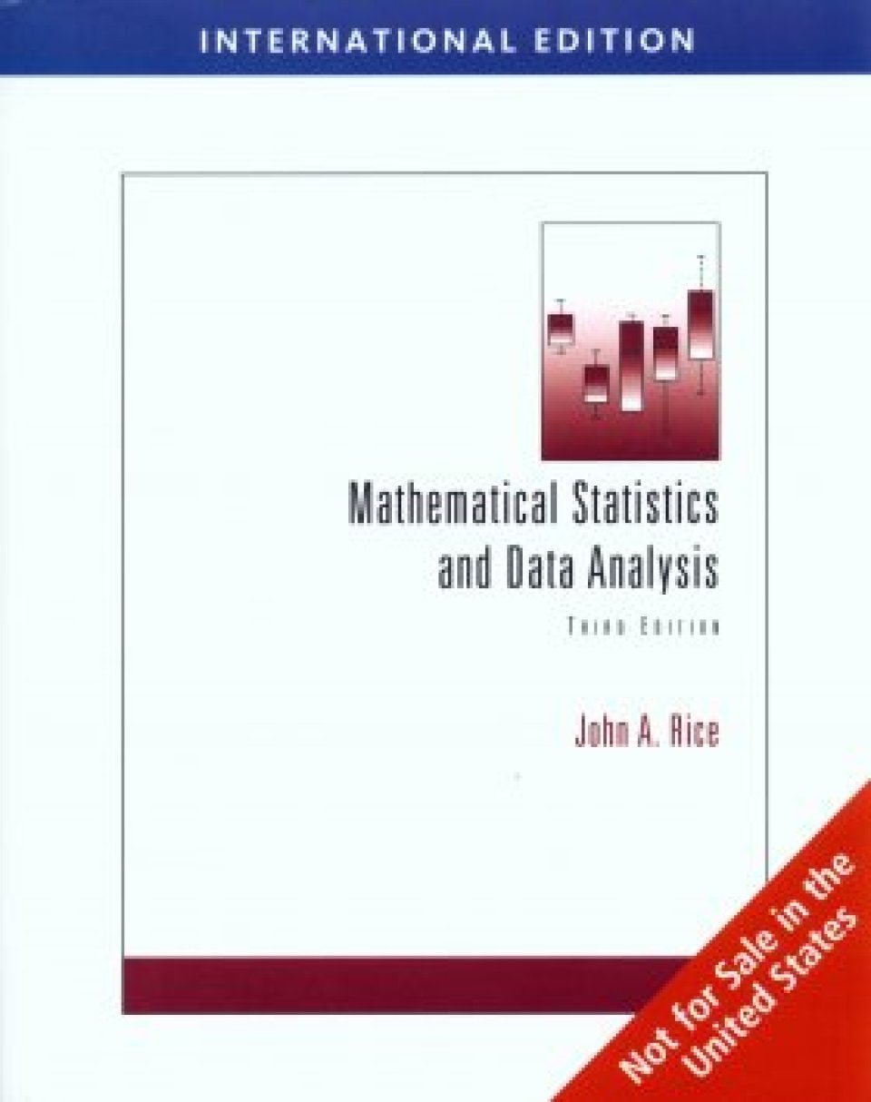 Mathematical Statistics And Data Analysis NHBS Academic Mathematical Statistics And Data Analysis NHBS Academic