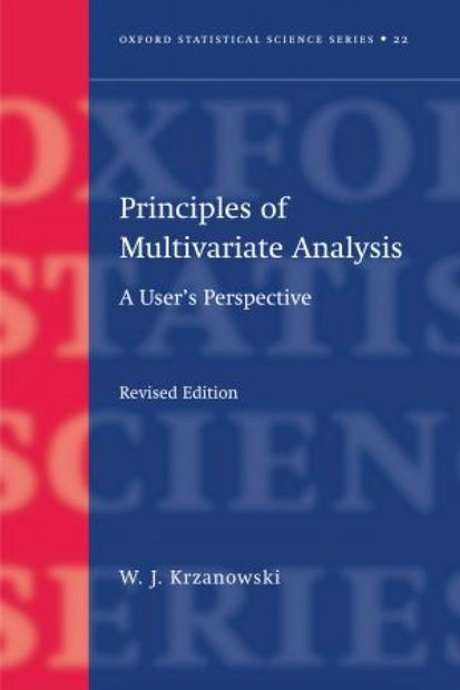 Principles Of Multivariate Analysis A Users Perspective Nhbs