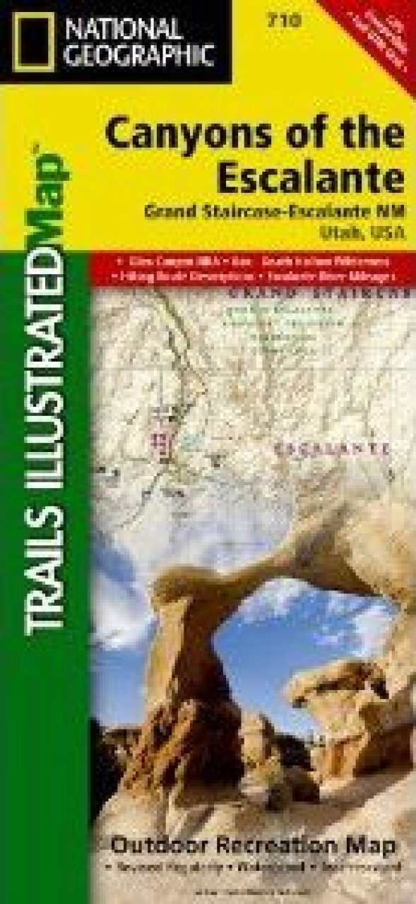 Utah: Map for Canyons of the Escalante | NHBS Academic & Professional Books